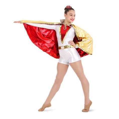 Gold And Red Metallic Cape Dance Outfits Dance Wear Dance Costumes