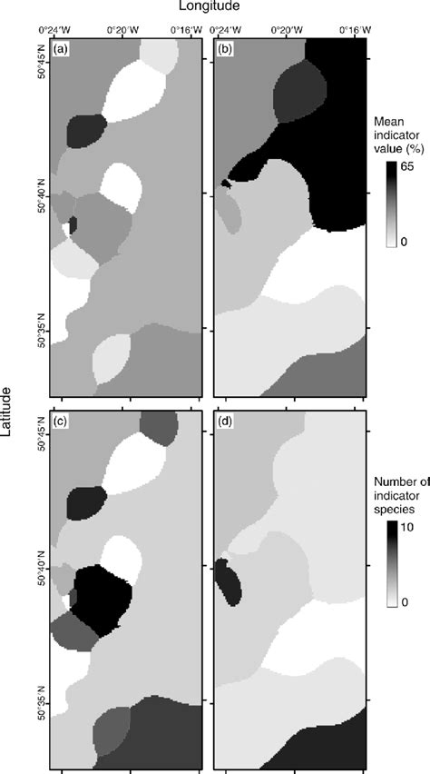 Final Assemblage Maps From Fig 6 Showing Mean Indicator Values And