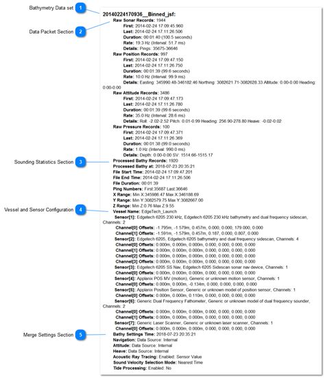 Bathymetry File Properties Report
