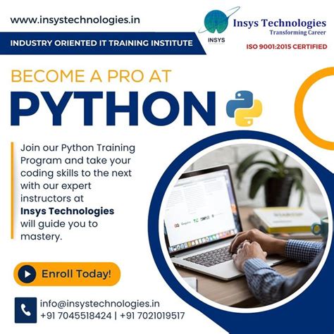 Python Programming Training Programs Data Science Python