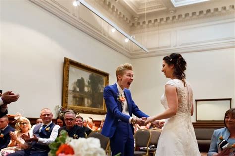 Same Sex Spring Warehouse Wedding Bespoke Bride Wedding Blog