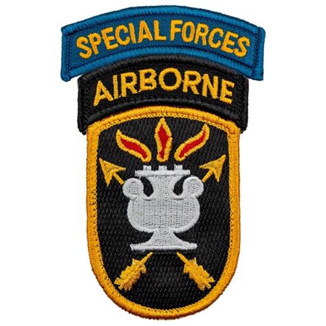 Jfk Special Warfare Center School Patch 2tabs Sewn With Velcro