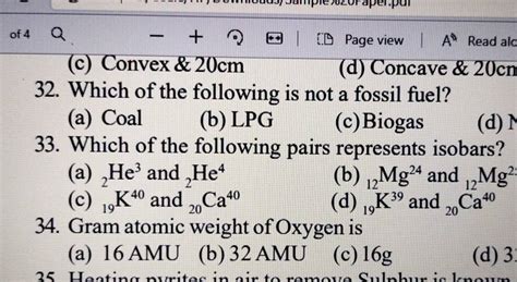 Gram Atomic Weight Of Oxygen Is Filo