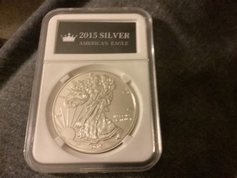 Free 2015 Silvery American Eagle Replia In Case Coins Auctions For Free Stuff