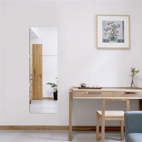 20x20cm Flexible Mirror Sheets Self Adhesive Non Vicedeal