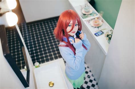 Nakano Miku Nakano Miku Мику Накано Anime Cosplay Go Toubun No Hanayome Anime