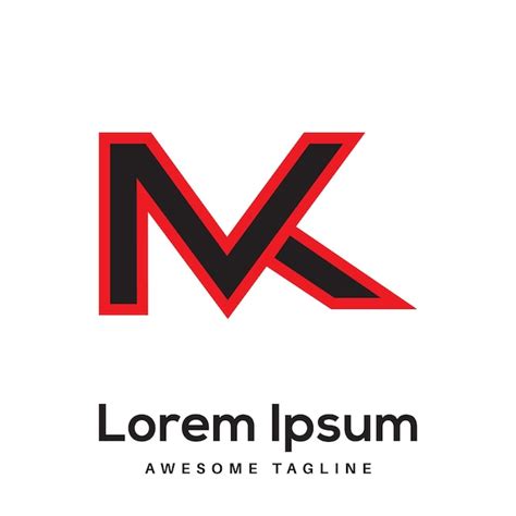 Premium Vector Mk Latter Logo Design Icon
