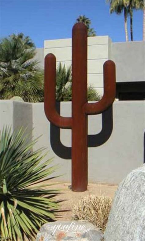 Large Outdoor Metal Cactus Garden Sculpture Youfine Art Sculpture
