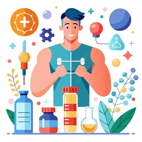 Testosterone Replacement Therapy White Background Vector Premium Ai Generated Vector