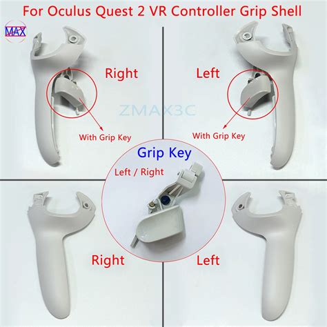 Original Controller Grip Shell With Trigger Key For Oculus Quest 2 Vr