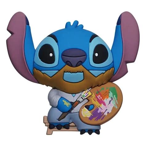 International Monogram Disney Stitch Artist 3d Foam Magnet Collectibles