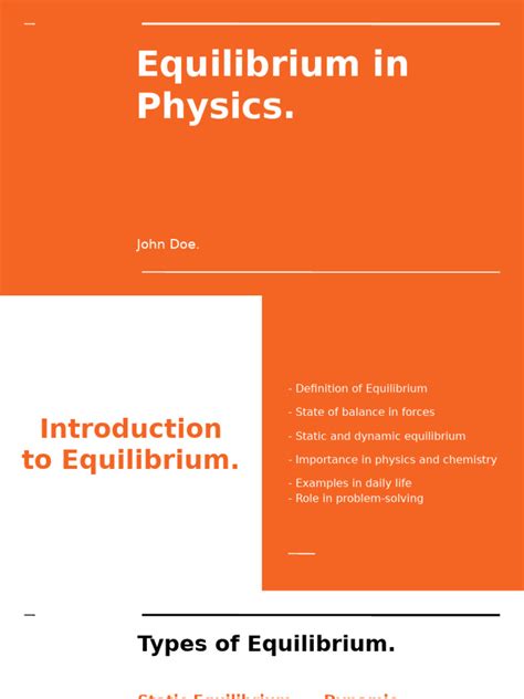 Equilibrium 1737852443446 Pdf Chemical Equilibrium Force