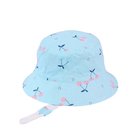 Cute Light Blue Cherry Bucket Hat For Girls Shop Today Get It
