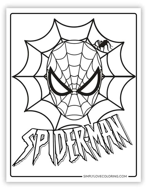Spiderman Coloring Pages Easy