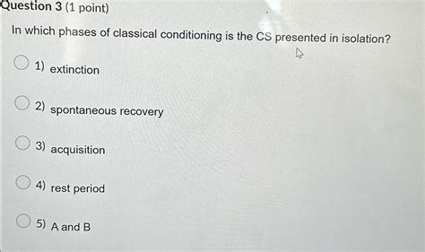 Solved Question 3 1 ﻿pointin Which Phases Of Classical