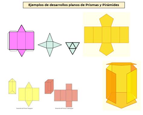 Hojas De Trabajo Sobre Redes De Prismas Y Pirámides Cuerpos
