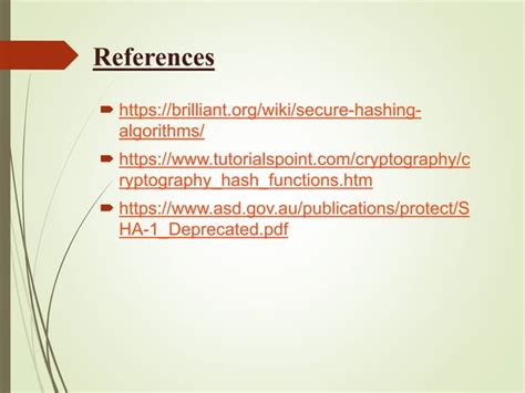 Sha Secure Hashing Algorithm Pptx