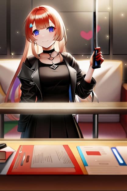 Premium Ai Image A Girl Holding A Gun In Her Hand
