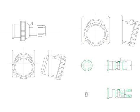 Toggle Switch Cadblocks Hub For Industrial Design