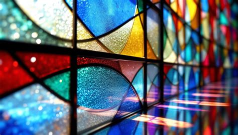 Free Luminous Glass Geometry Image Stainedglass Geometric Cathedral