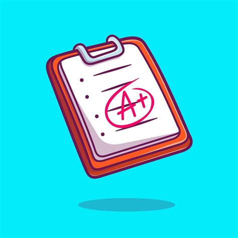 A Plus Grade Report Cartoon 42973672 Vector Art At Vecteezy