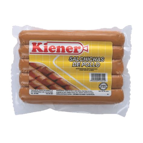 Salchichas Kiener De Pollo 10 Unidades