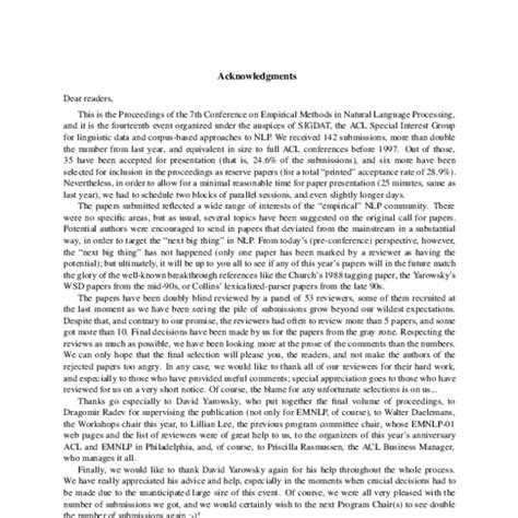 Proceedings Of The 2002 Conference On Empirical Methods In Natural