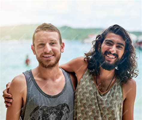 Premium Photo Bros Day At The Beach Portrait Of Two Male Friends
