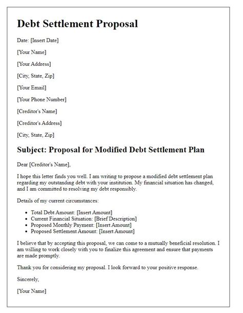 Letter Template For Negotiating Debt Repayment Terms Free Samples In Pdf Letterin