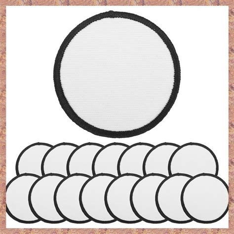 V Y U C16 Pieces Sublimation Patch Blanks Quality Fabric Iron On