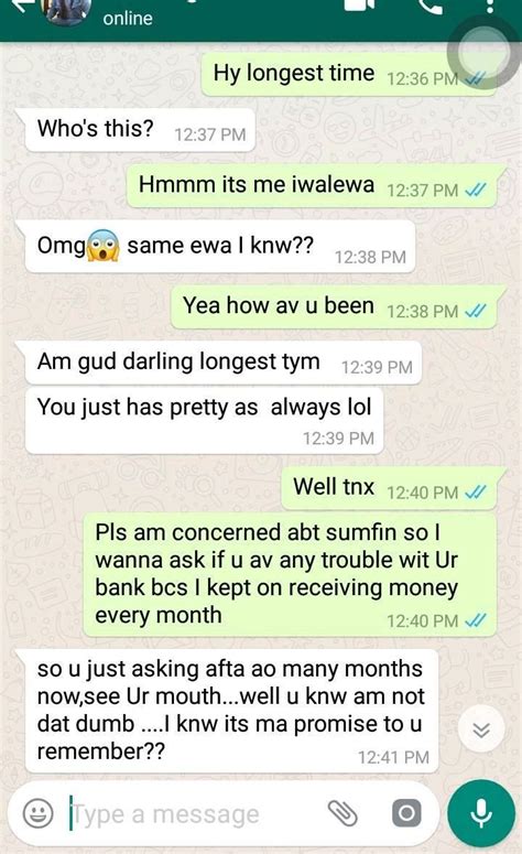 My Boyfriend Keeps Sending Money To Me Monthly As Pension Facebook User
