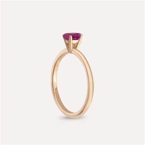 Theia 0 66 Ct Ruby Rose Gold Ring