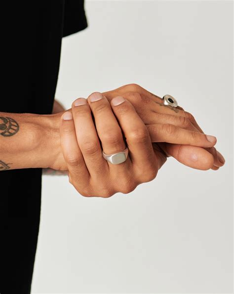 Mens Engravable Signet Ring Sterling Silver Missoma Us
