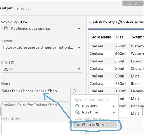 Adding Parameters In Tableau Prep The Data School