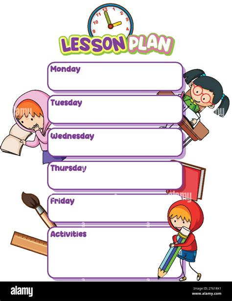 Elementary Lesson Plan Clipart How To Make A Preschool Lesson Plan