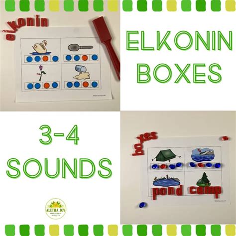 Elkonin Boxes Worksheets 3 4 Sounds By Tpt