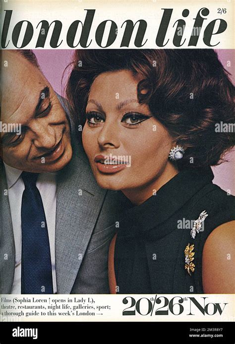 Sophia Loren Born 1934 Italian Actress Pictured On The Front Cover
