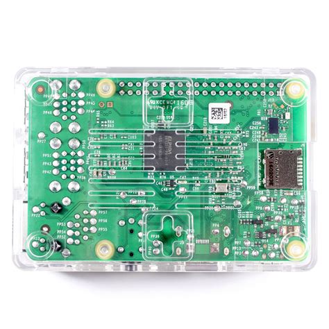 case for raspberry pi b pi 2 pi 3 clear