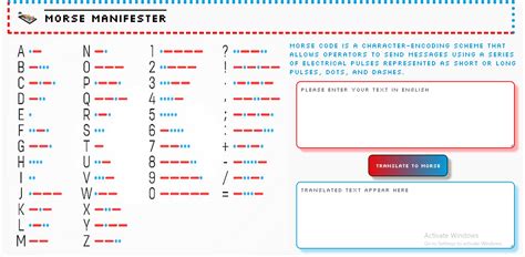 Github Anush79morse Code Translator Morse Manifester Is An Easy Way To Translate English