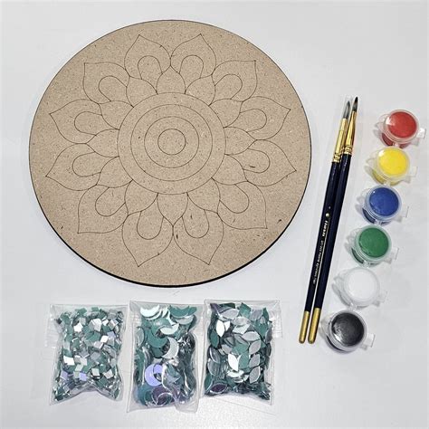 Premarked Mandala Design Mdf Kit For Lippan And Dot Mandala Project Artsplash Store