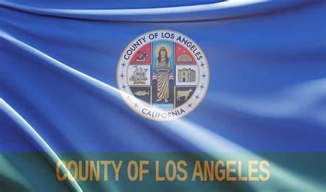 Premium Photo 3d Illustration Of Los Angeles Flag On Wavy Fabric