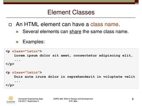 Cmpe 280 Web Ui Design And Development September 5 Class Meeting Ppt