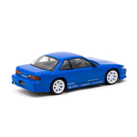 Tarmac Works 164 Vertex Nissan Silvia S13 Blue Metallic Toyo Tires