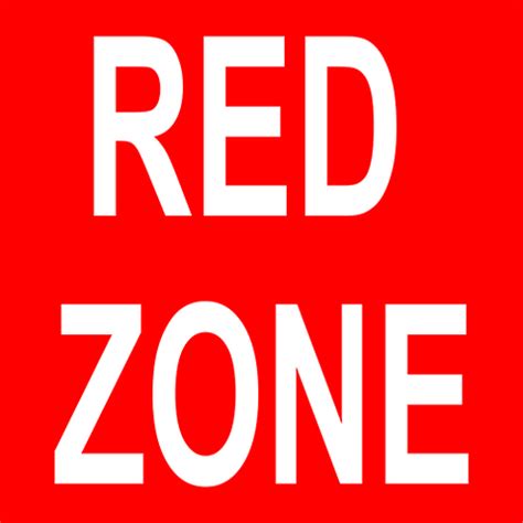 Red Zone Floor Sign Pristine Products