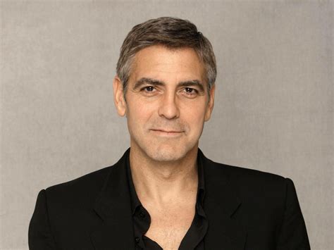 George Clooney Black Suit Classic Portrait Wallpaper Background Free