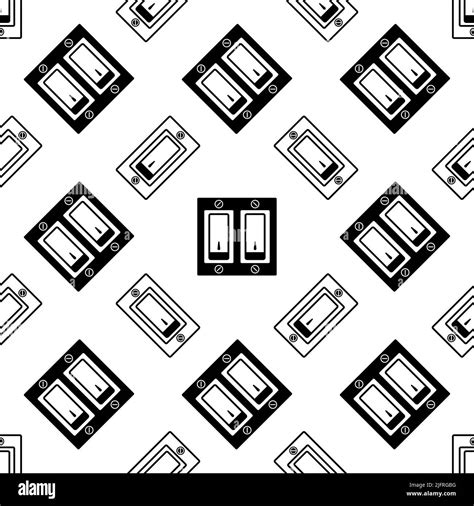 Switch Icon Seamless Pattern Electrical Switch Vector Art Illustration Stock Vector Image And Art