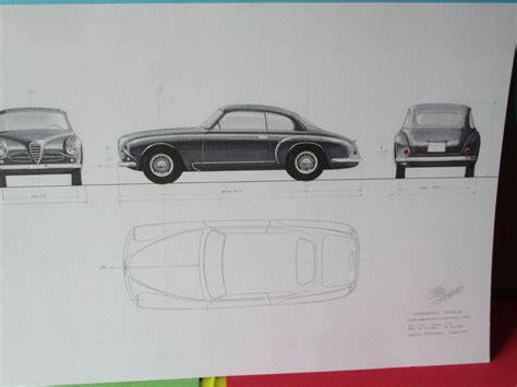 Diese Serie Von 7 Zeichnungen Von Piero Stroppa Alfa Romeo Doccasion à Ottikon Gossau Zh Pour