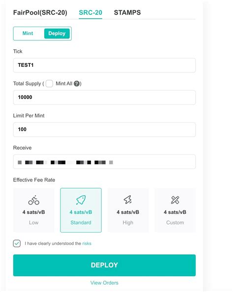 deploy src20 tokens openstamp