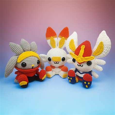 Ravelry Scorbunny Raboot And Cinderace Pattern By Erin Kim