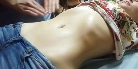 A Massage Has Nive Belly Button
